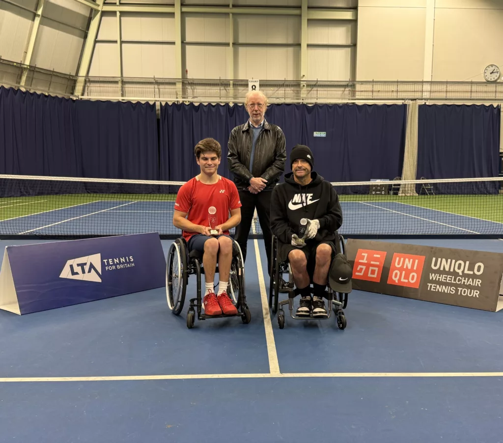 BRITS GREG SLADE AND LUCY SHUKER NET BOLTON INDOOR ITF 2 WHEELCHAIR ...